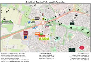 Briarfields Touring Park Map - Briarfields Motel and Touring Park